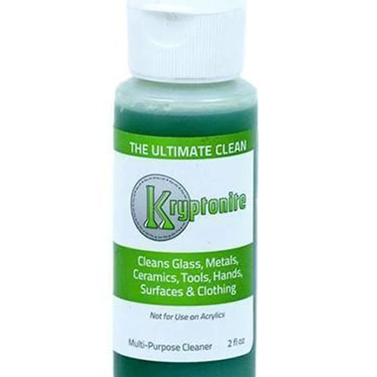 Klear Kryptonite Glass Cleaner 2oz - Portable Travel Size for Pipes & – DankGeek