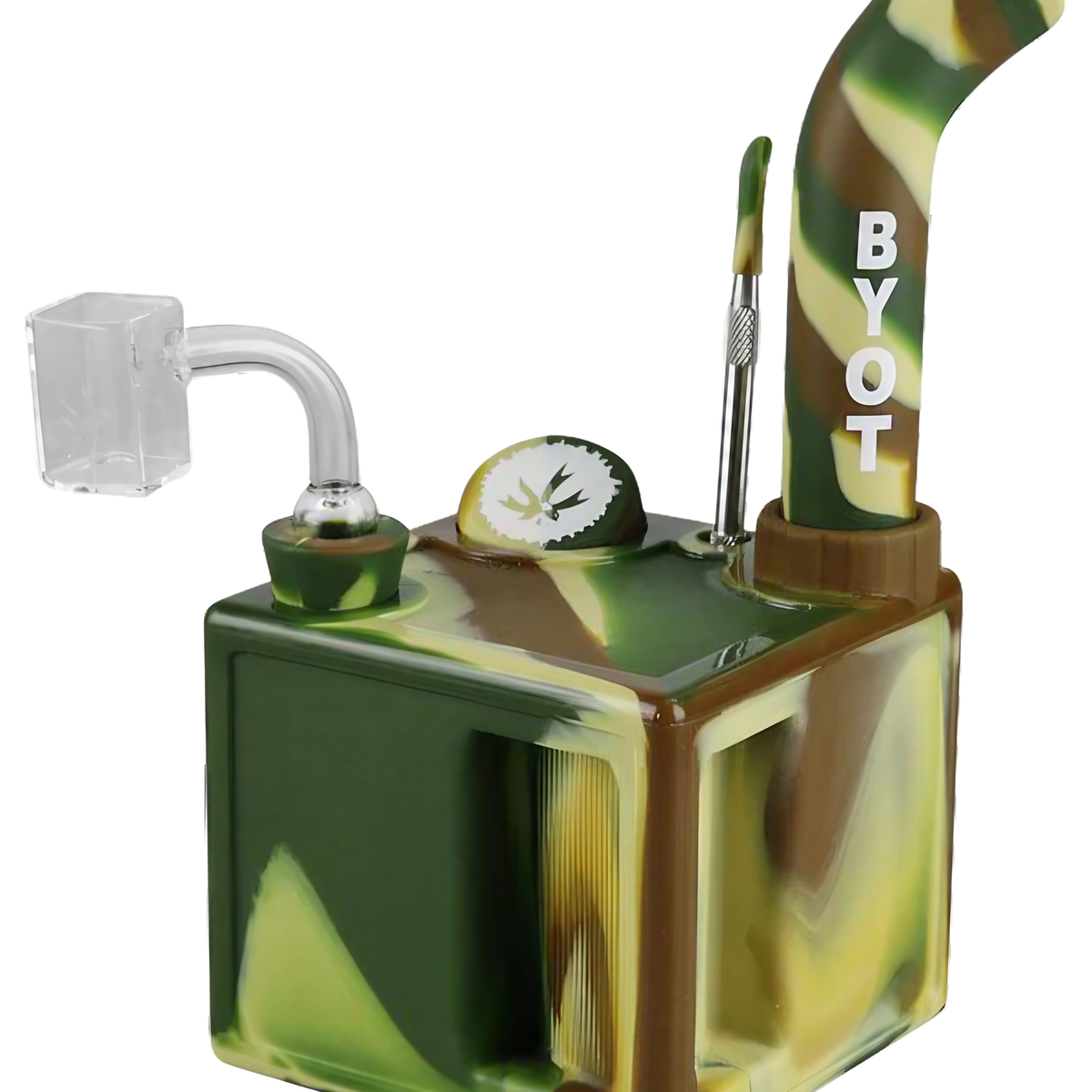 Piecemaker Kube Silicone Cube Dab Rig Dankgeek