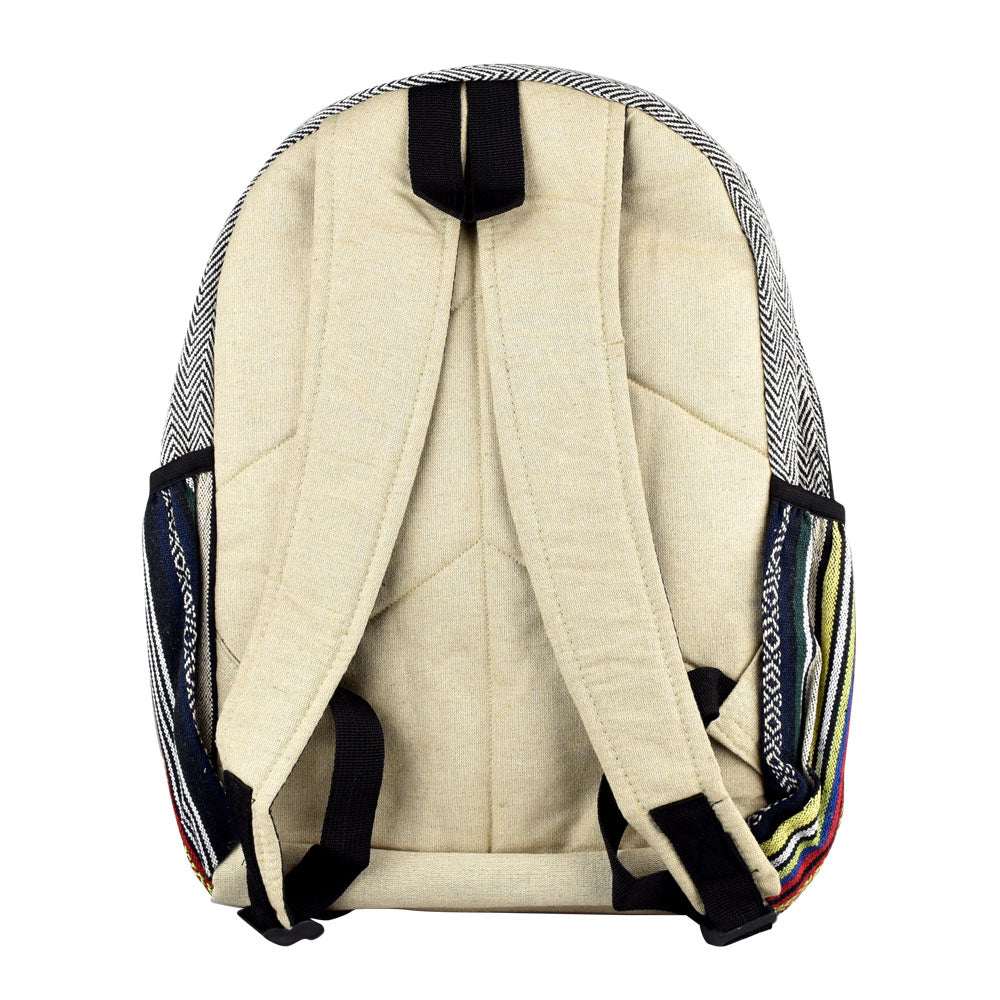 ThreadHeads Himalayan Hemp Multi-stripe Backpack - 13" x 18"