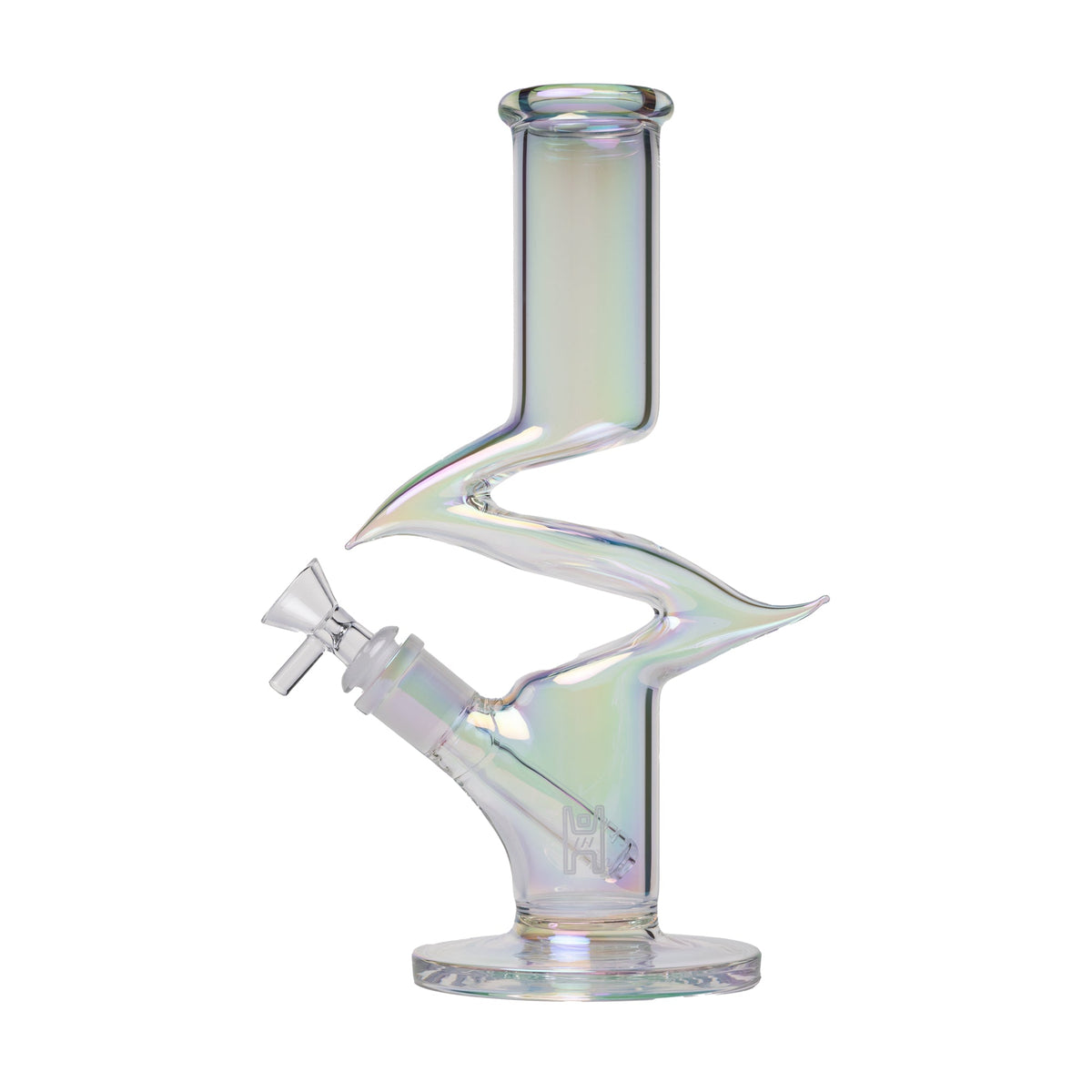 Human Grade Iridescent Zing Water Pipe – DankGeek