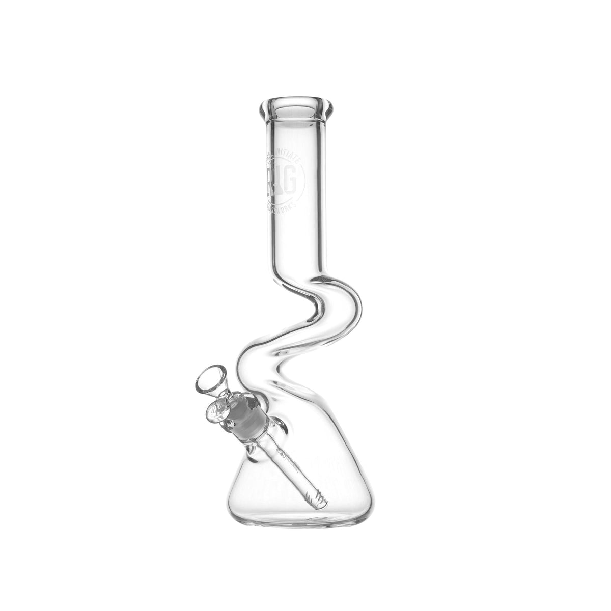 REBEL INITIATE 14" Z-Shape Beaker Bong | 7mm Borosilicate w/ Ice Catch ...