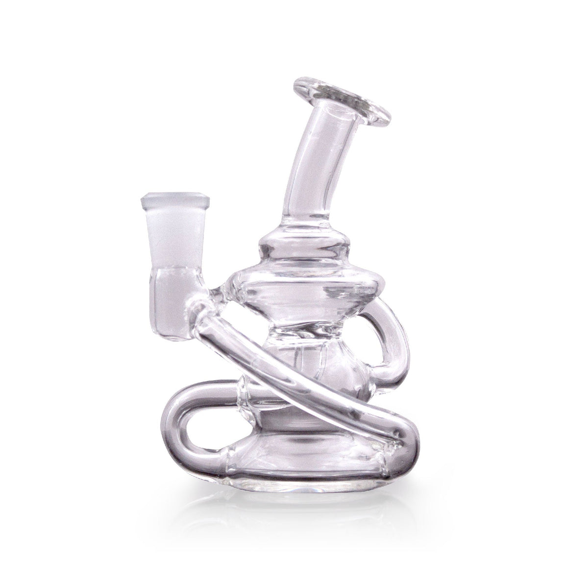 The Stash Shack 4" Klein Recycler Mini Rig with Triple Hole Percolator ...