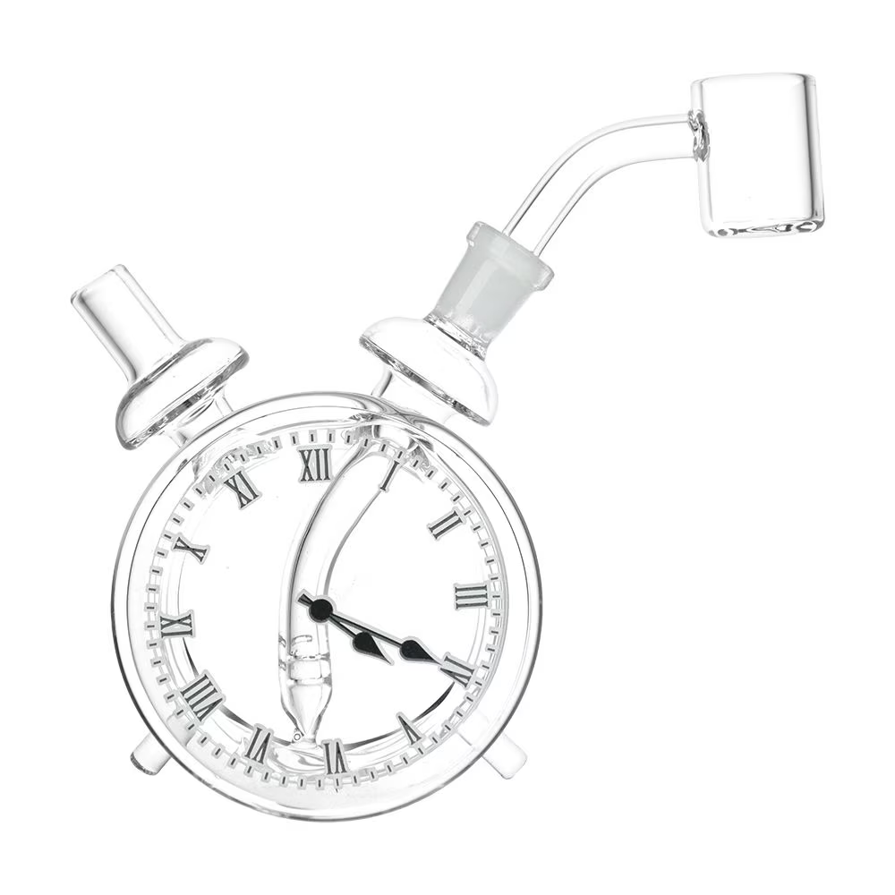 420 O'Clock Glow In the Dark Mini Rig | 4" | 10mm F – DankGeek