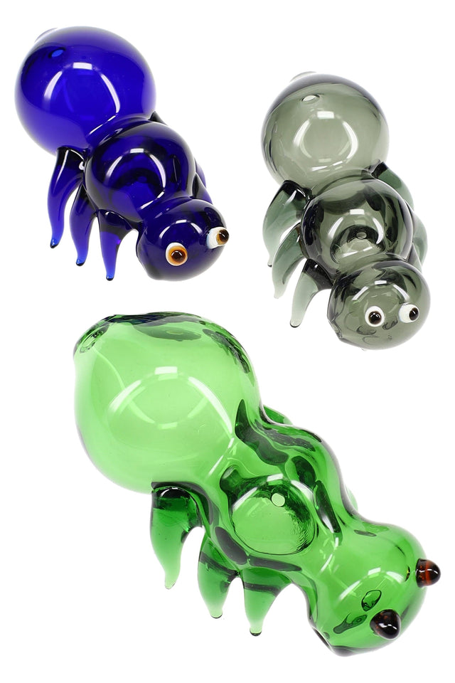Colored Glass Bug Hand Pipe “Skitter” – Assorted Colors – DankGeek