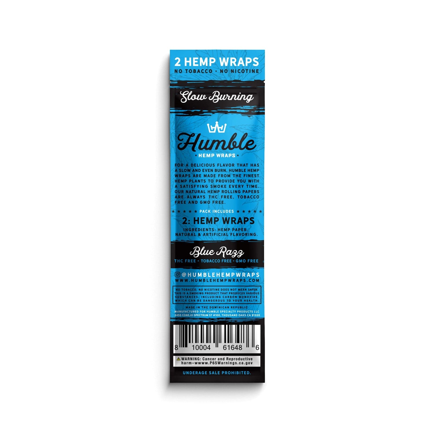 Humble Hemp Wraps - Blue Razz - 25 Pack – DankGeek