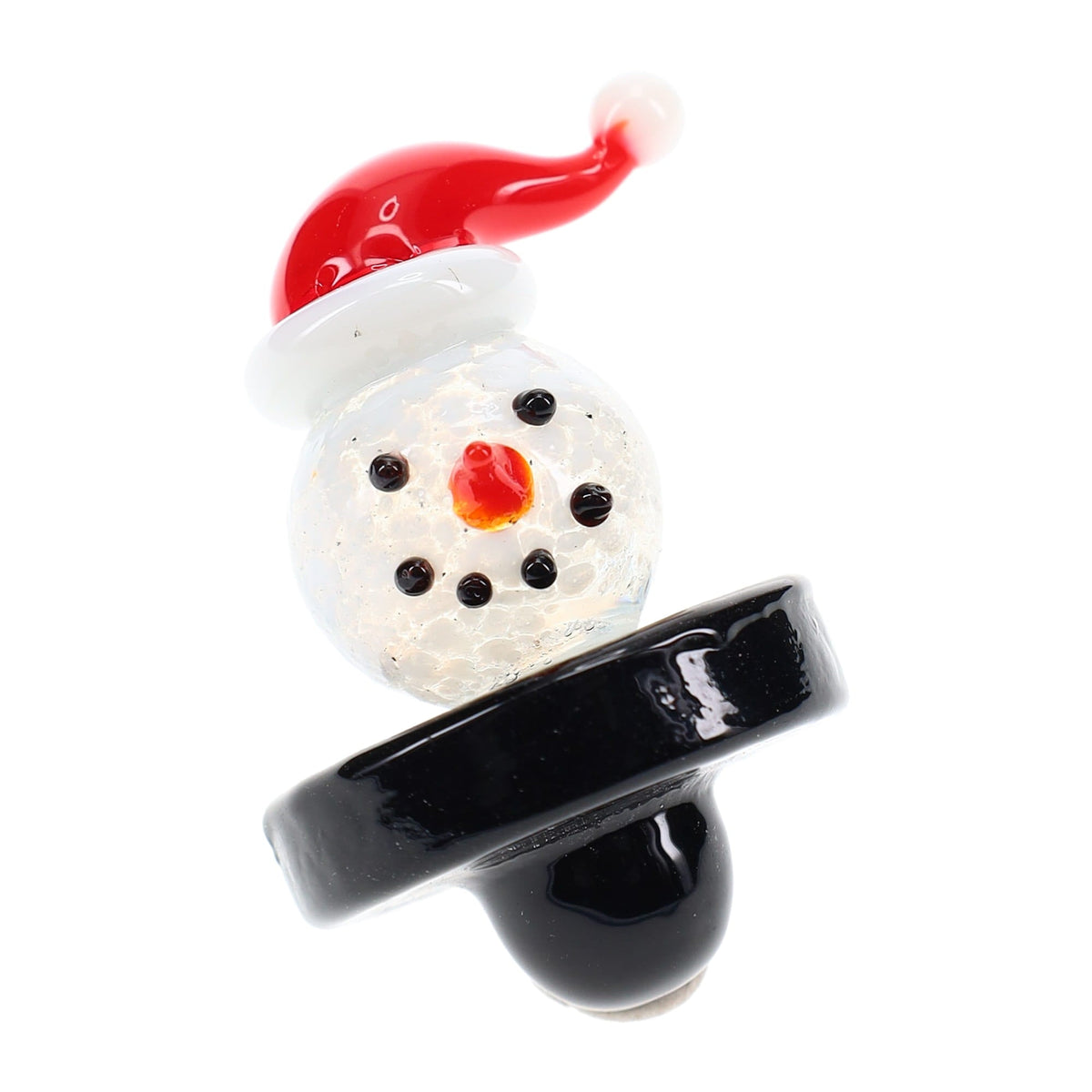 Glass Snowman Carb Cap “Frosty Flow” – DankGeek