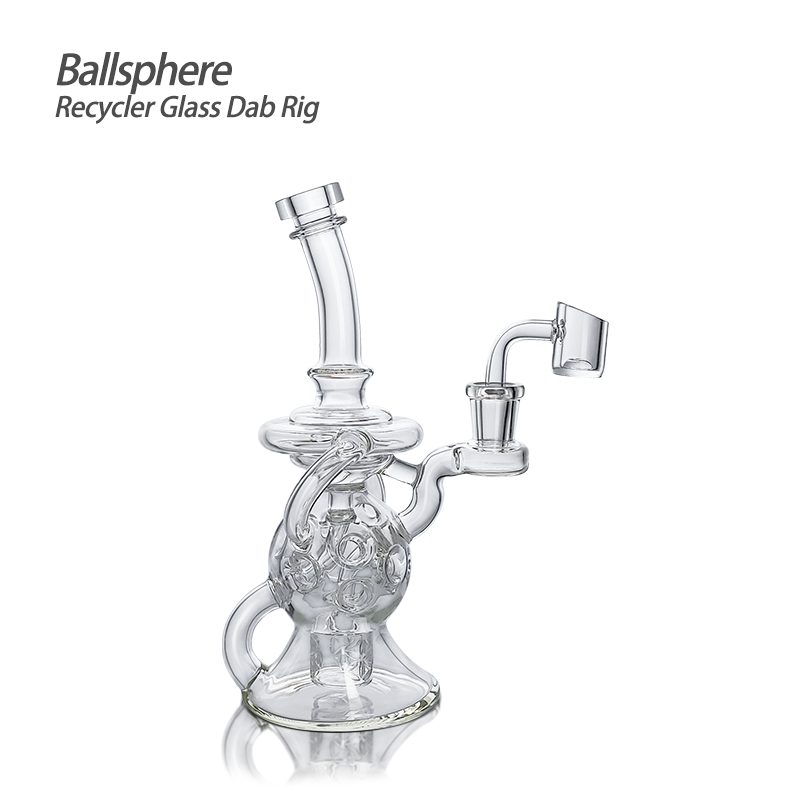 Waxmaid 7.68‘‘ Ballsphere Recycler Glass Dab Rig – DankGeek