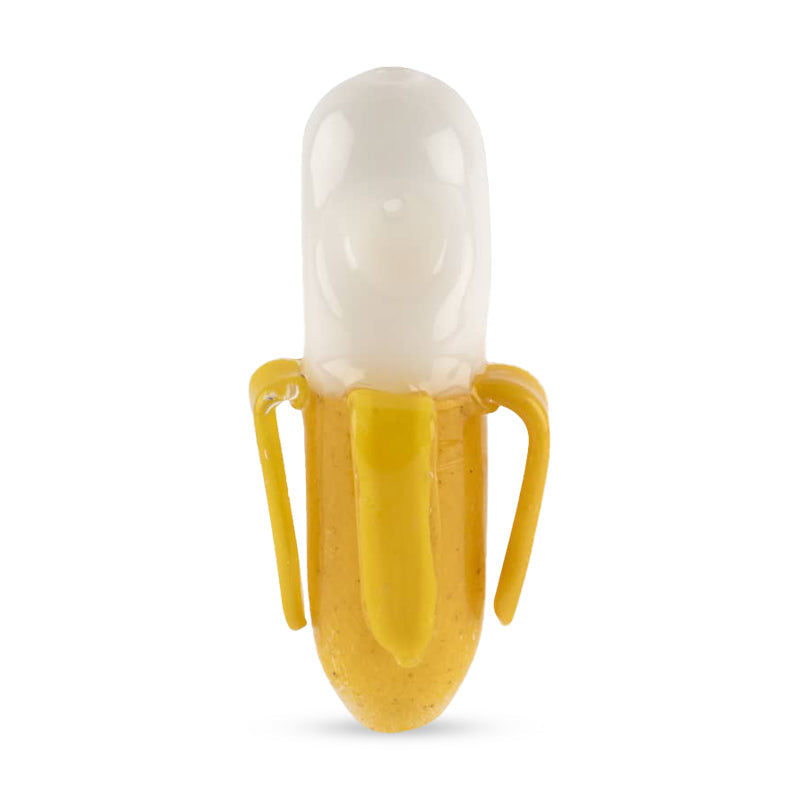 Custom Glass 5" Banana Hand Pipe – DankGeek
