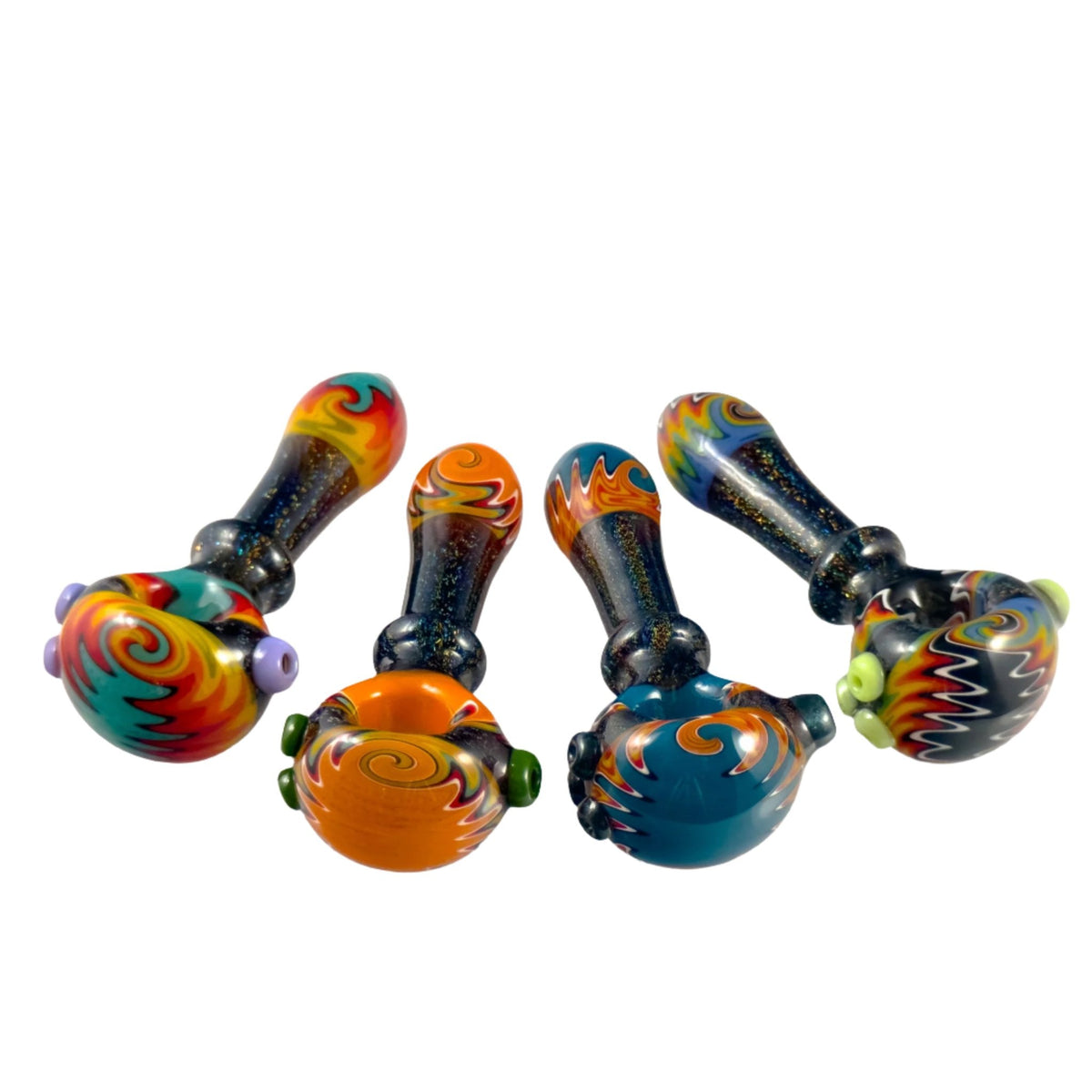 Five Section Dichro Fire Spoons (Various Colors) – DankGeek