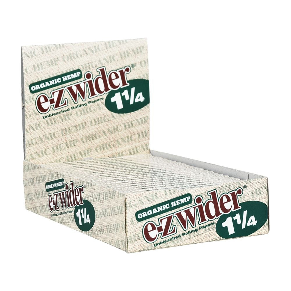 EZ Wider Organic Hemp Rolling Papers | 24pc| 24pk Display – DankGeek