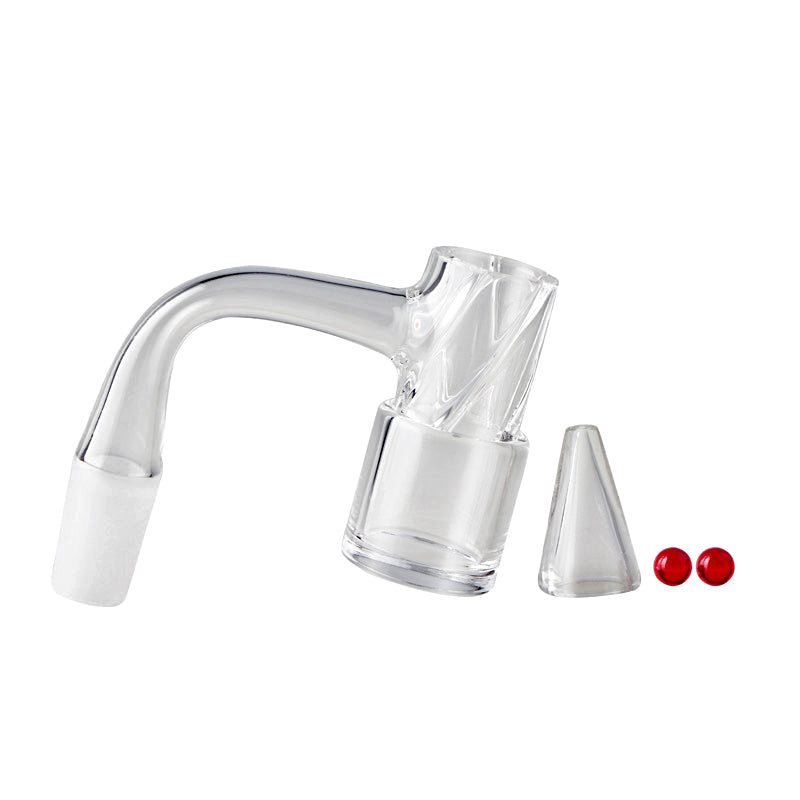 Full Weld Drip Swirl Quartz Bucket Banger – DankGeek