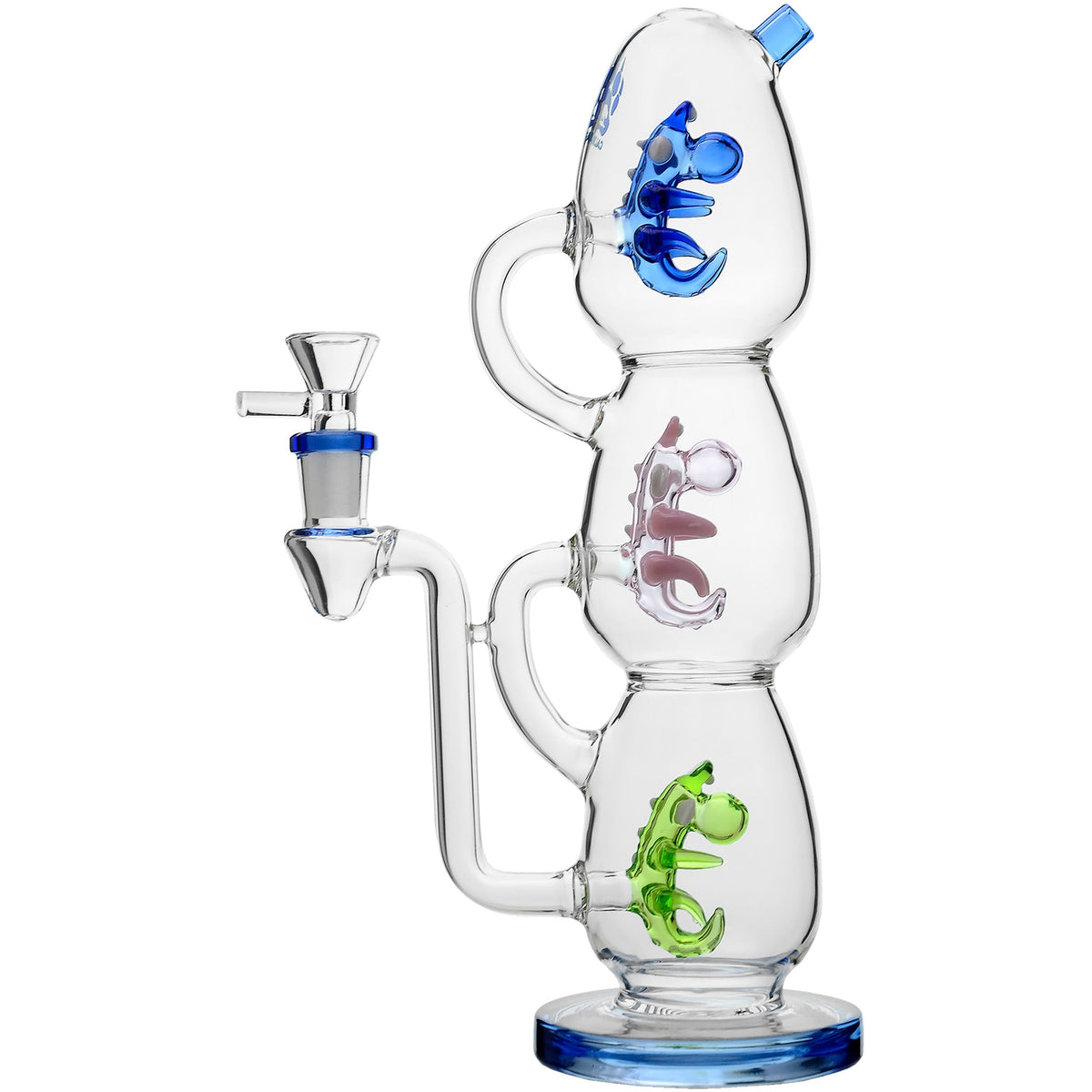 Calibear 11'' Triple Dino Tower Bong – DankGeek