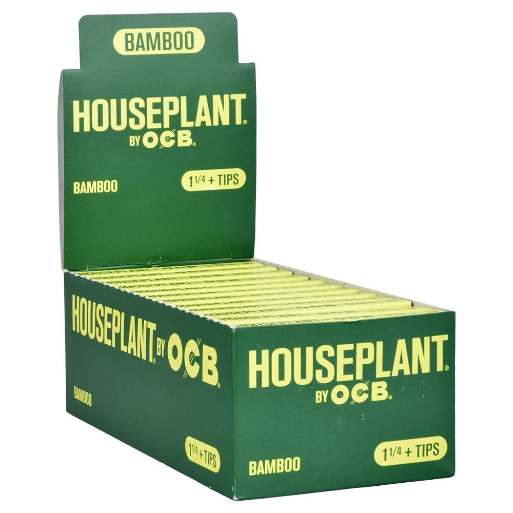 Houseplant by OCB Bamboo Rolling Papers & Tips | 1 1/4 | 50pc | 24pk D