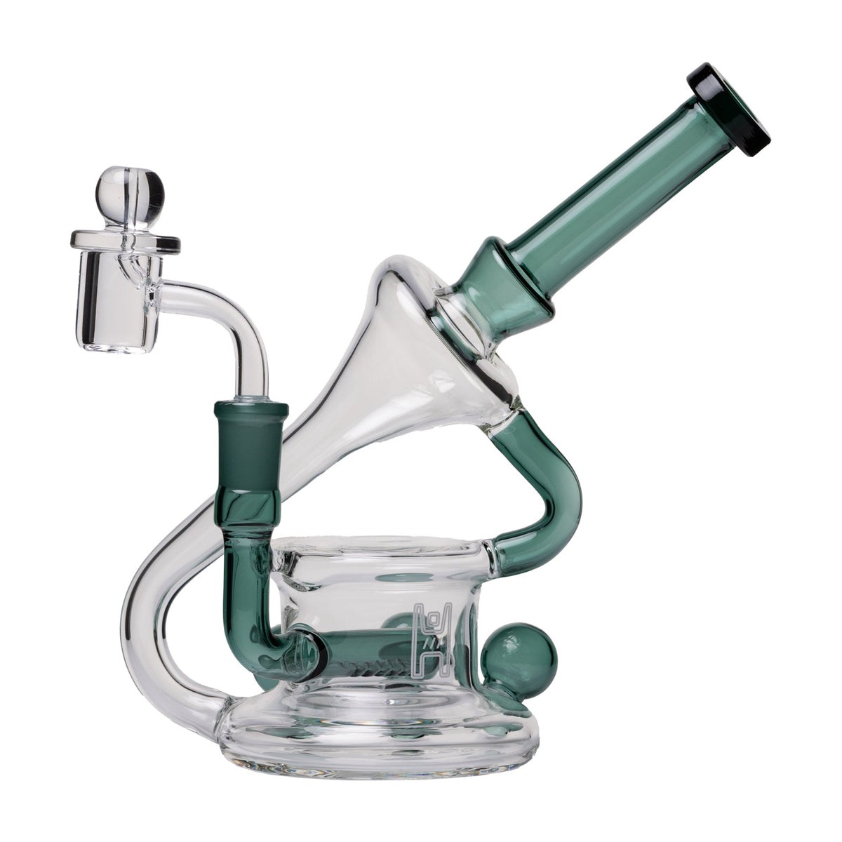 Human Grade 7.5" Recycler 45 (Triple Marble) Dab Rig – DankGeek