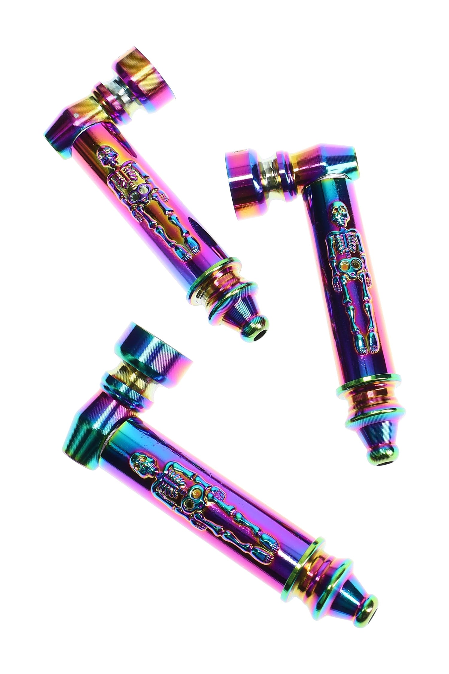 Metal Skeleton Hand Pipe “Bone Ranger” – 3″ – Gift Set with 5 Screens ...
