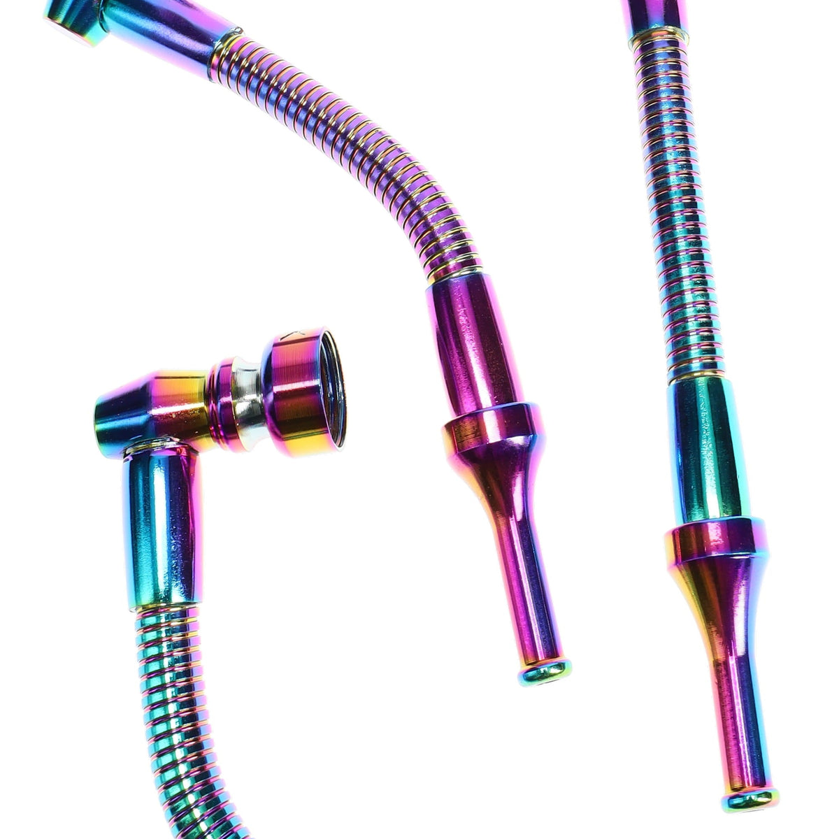 Rainbow Metallic Bendy Metal Hand Pipe Gift Set – 5 Screens – 5.25 ...
