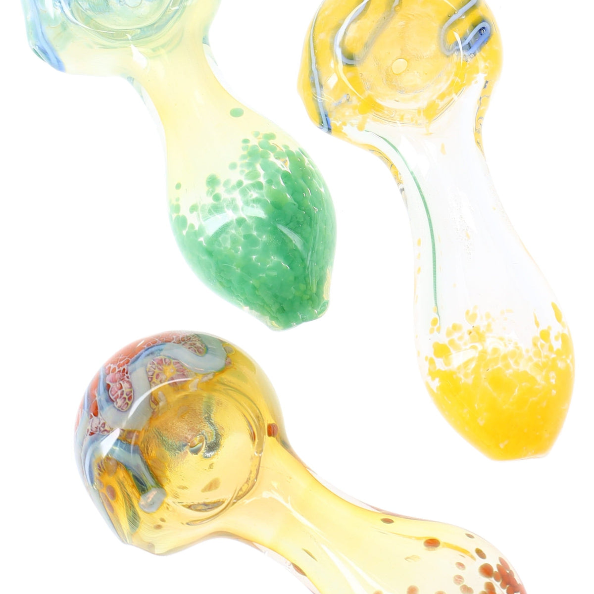 Color-Change Frit Spoon Pipe - 3.5" - Assorted Colors – DankGeek