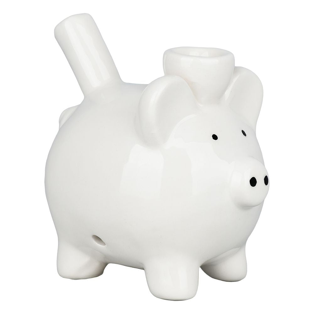 Ceramic Piggy Bank Pipe - 4.75" | Hand Pipes