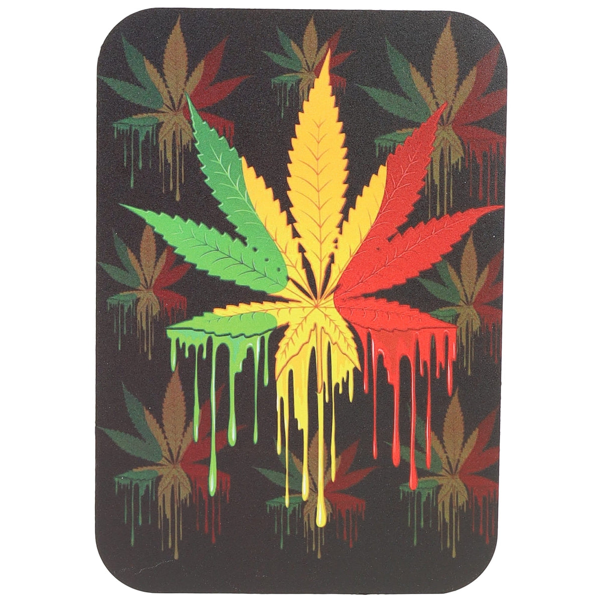 Small Art Metal Rolling Tray with Magnetic Lid – 7″ × 5″ – Select Desi ...