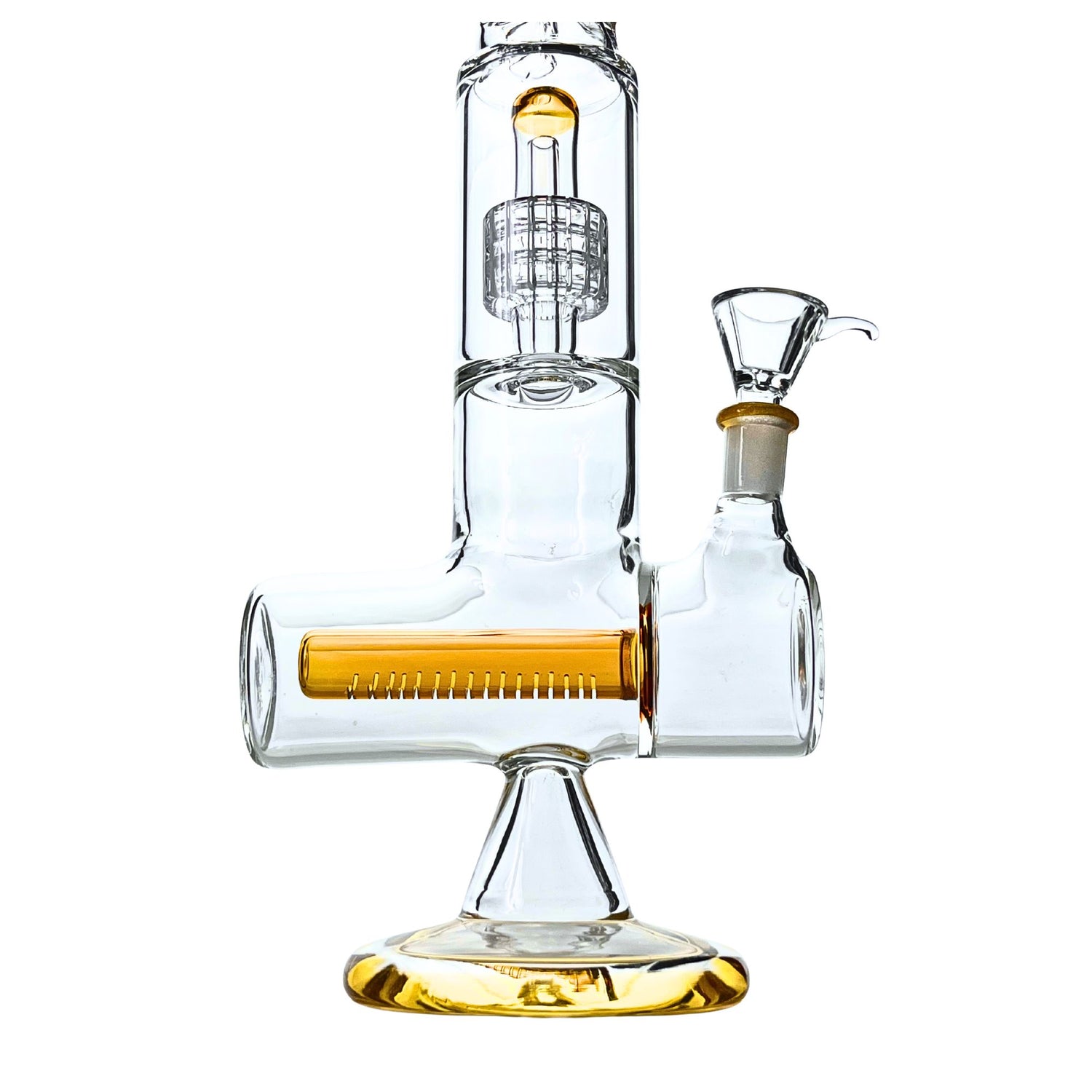 FusionFlow 16" Rock Glass Dual-Chamber Matrix Bong – DankGeek