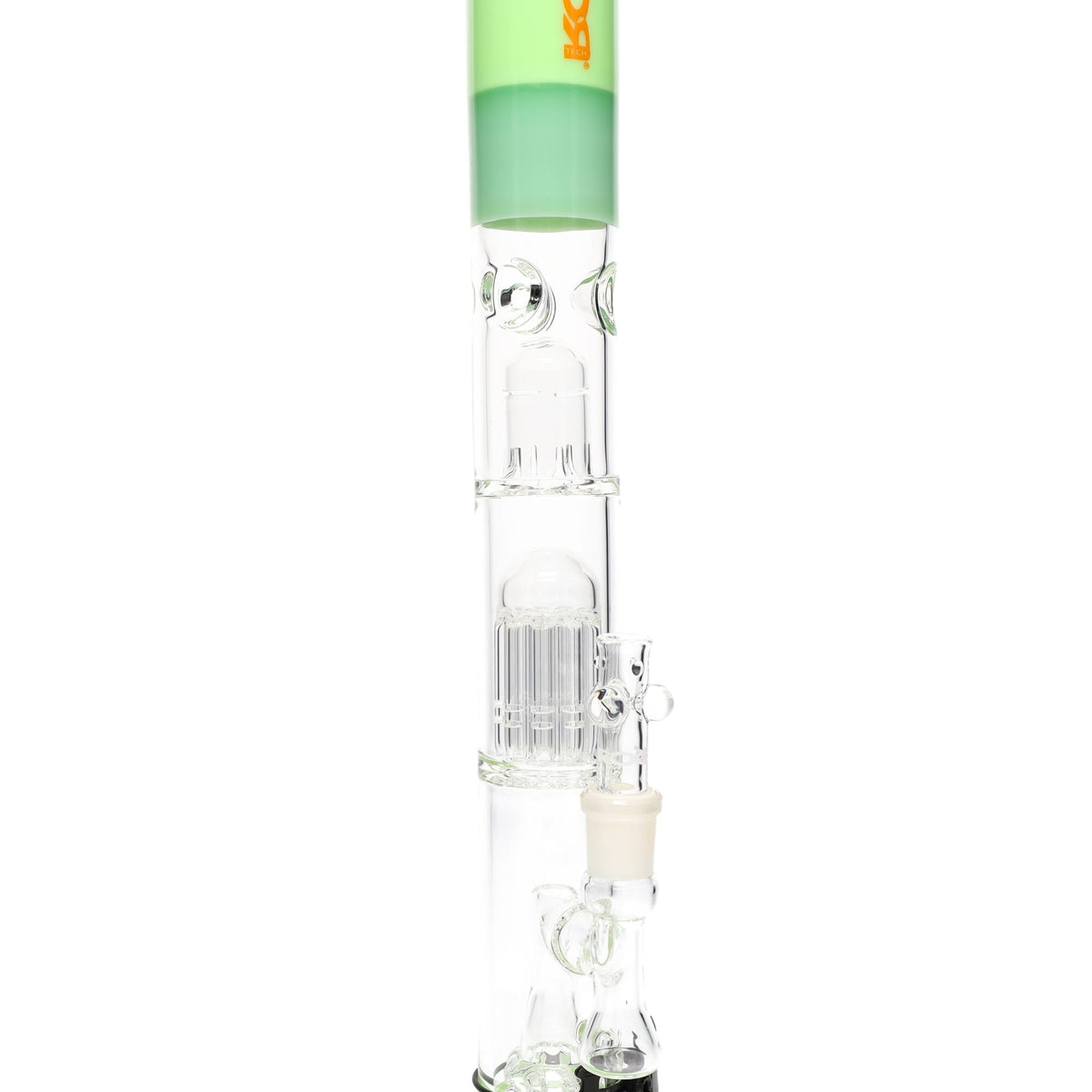 ROOR 18" Tech Stemless Multicolor Straight Tube Bong – Multi Percs – 5 ...