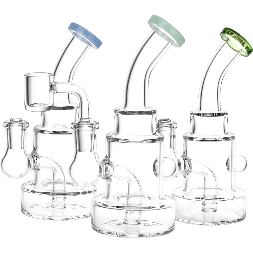 Beauty In Simplicity Glass Dab Rig | 6.25" | 14mm F | Colors Vary ...