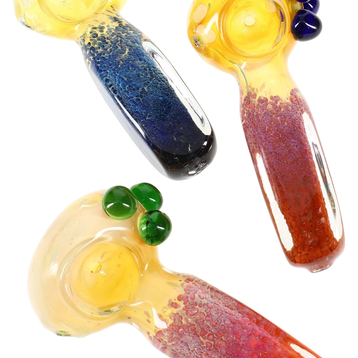 Color-Changing Fumed Frit Square Glass Spoon “Bubble Top” – 5″ – Assor ...