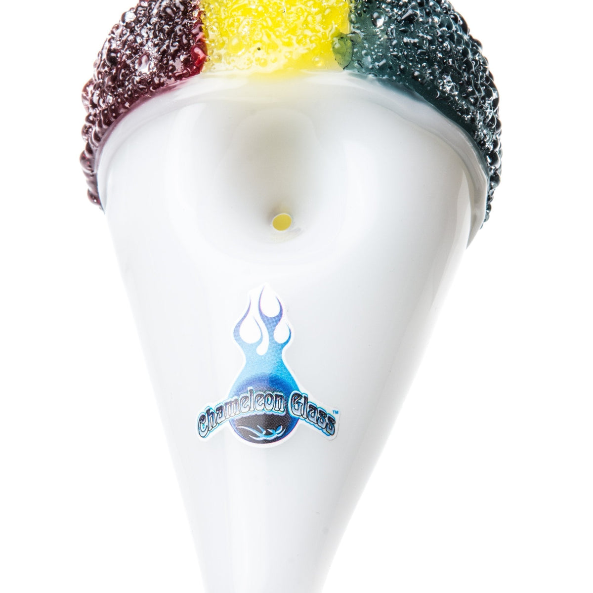 Chameleon Glass Snow Cone Hand Pipe – DankGeek