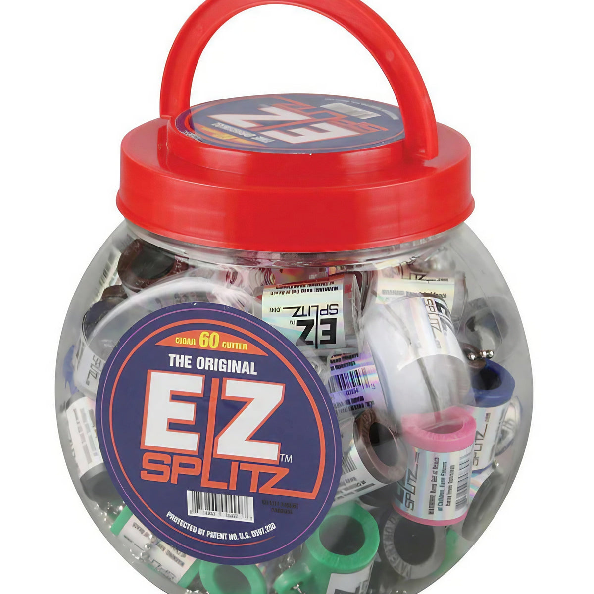 EZ Splitz Cigar Splitter Keychain Bulk Pack - 60ct Variety Colors ...