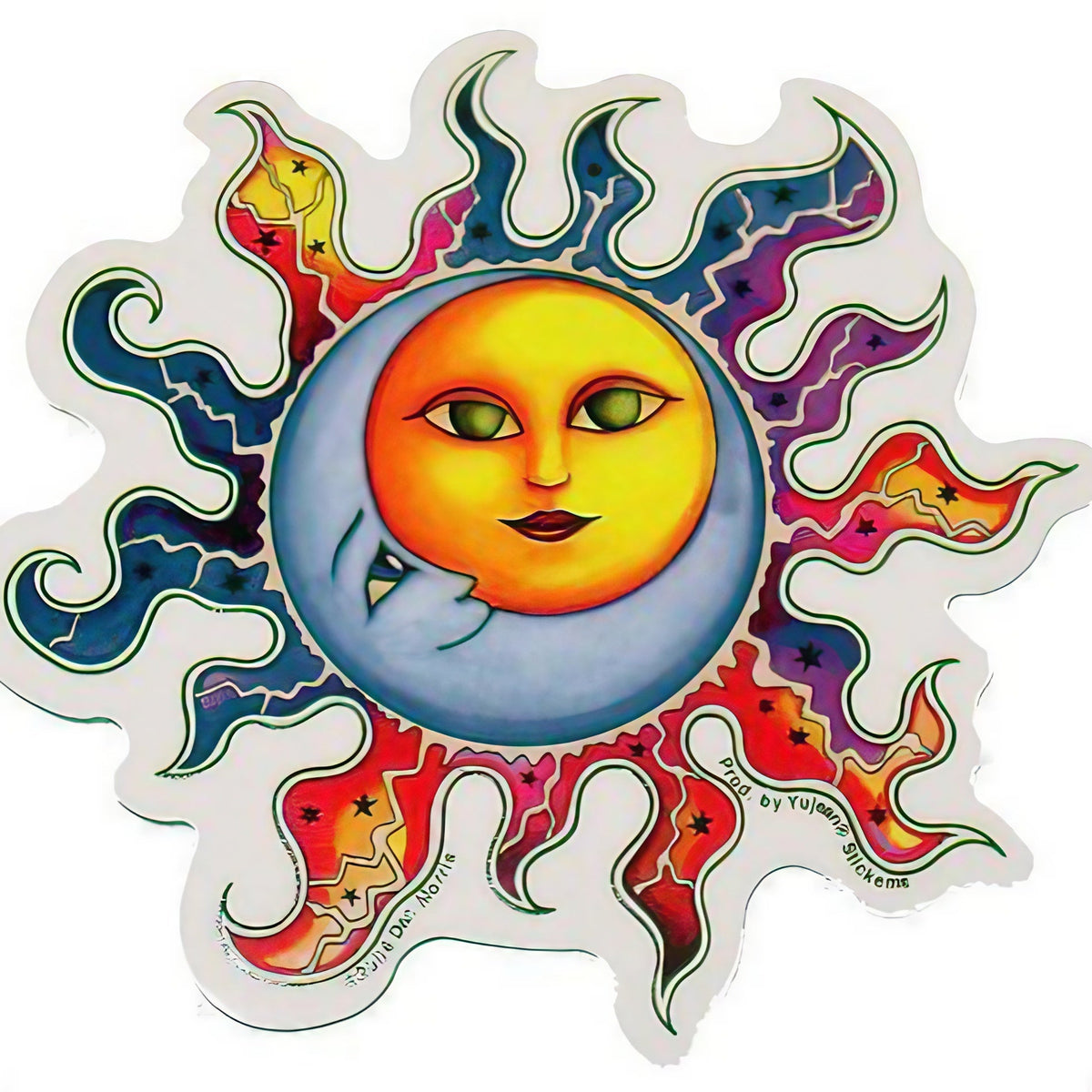 Dan Morris Sun & Moon Sticker – DankGeek