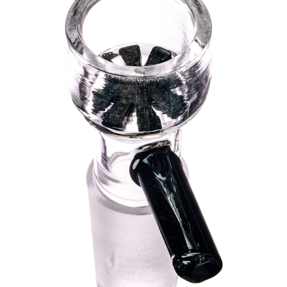 Deep-Dish Glass Screen Bowl with Colored Handle – DankGeek