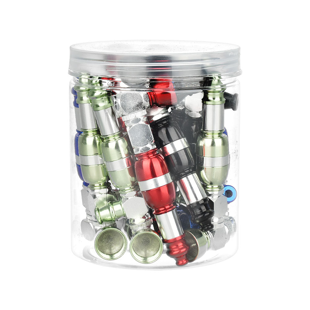 Elevate Your Smoking Experience with the 14PC JAR Metal Pipe – DankGeek