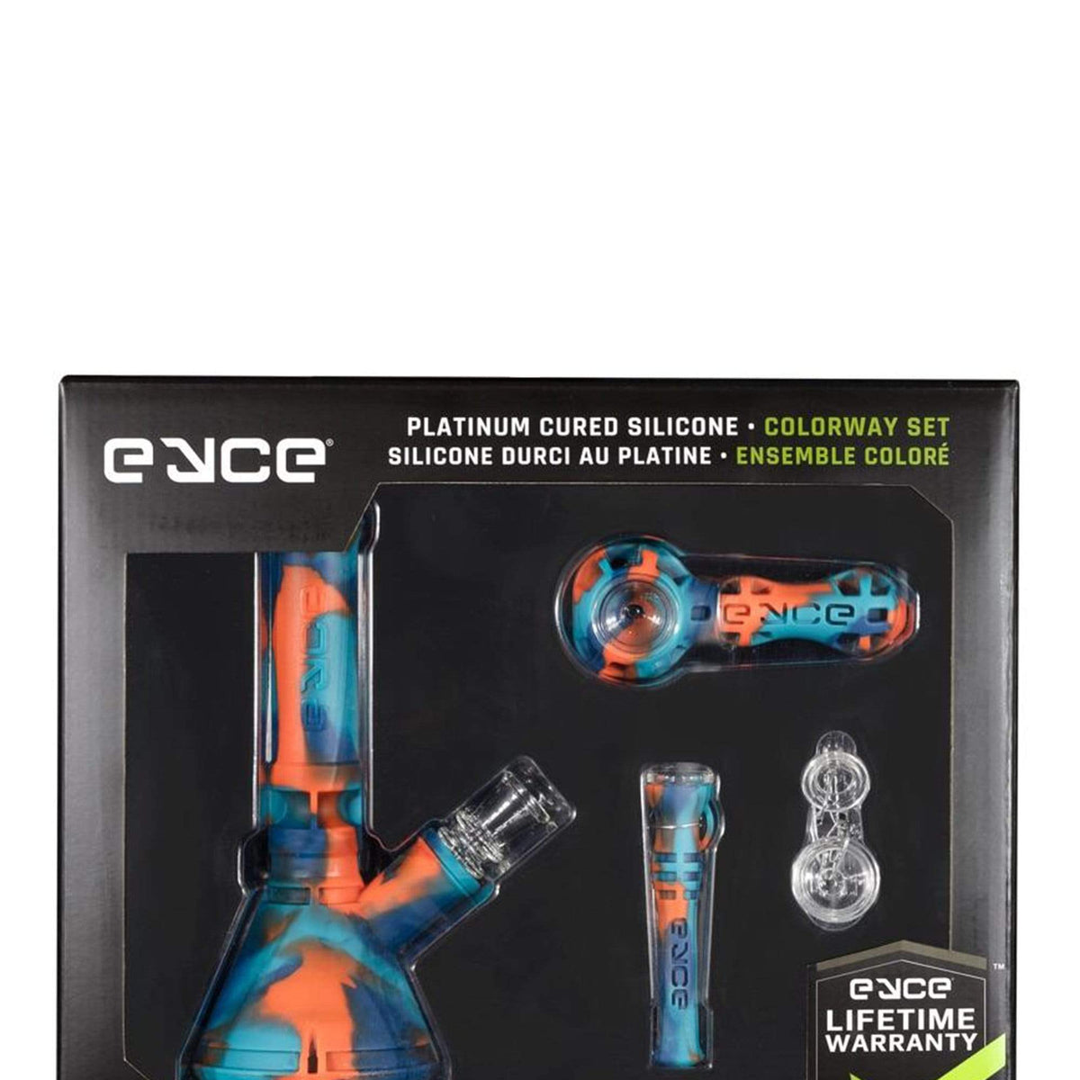 Eyce Silicone Smoking Trio: Mini Beaker, Spoon Pipe & Chillum Set ...