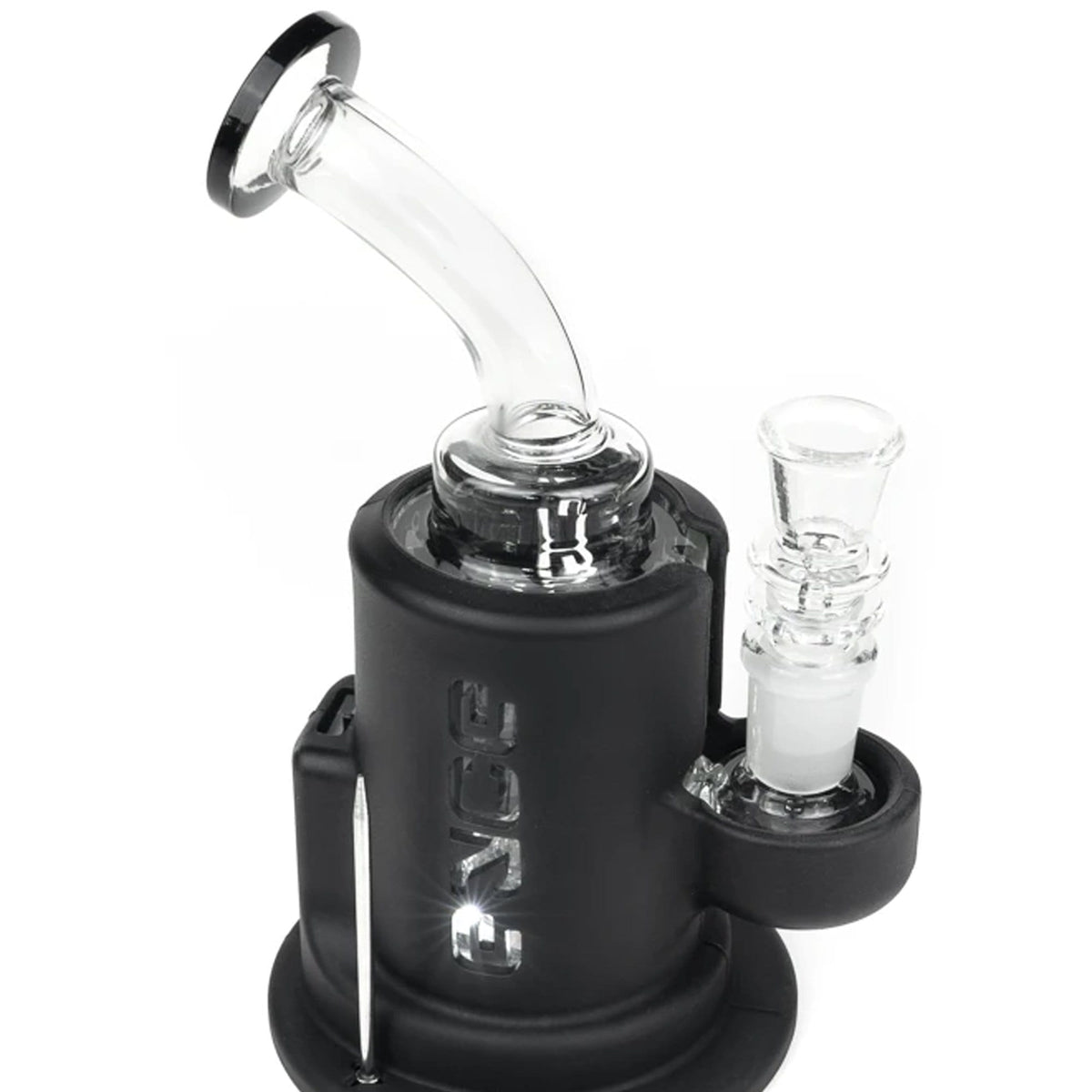 Eyce Spark Silicone Dab Rig w/ LED, Quartz Bucket & Showerhead Perc ...
