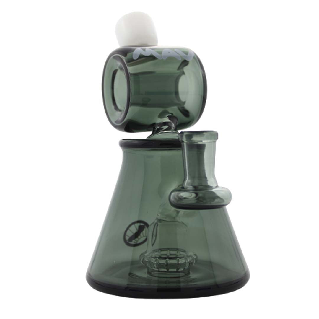 MAV Glass 7" UFO Perc Barrel Top Dab Rig w/ Color Accents – DankGeek