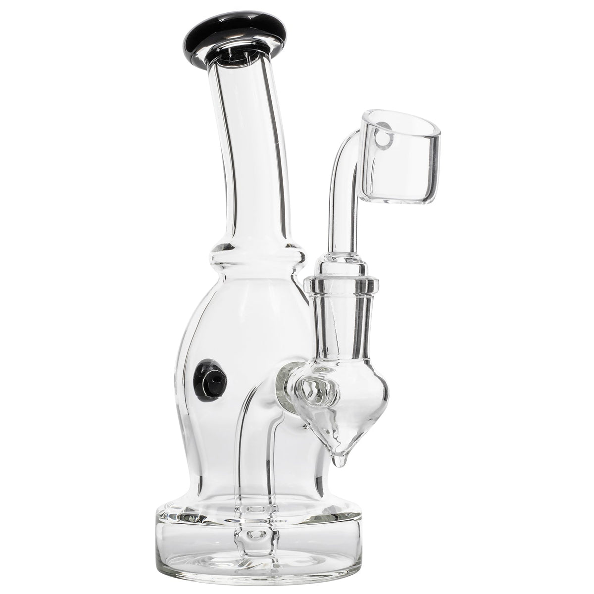 Glassic Stacked-Cake Dab Rig with Colored Accents – DankGeek