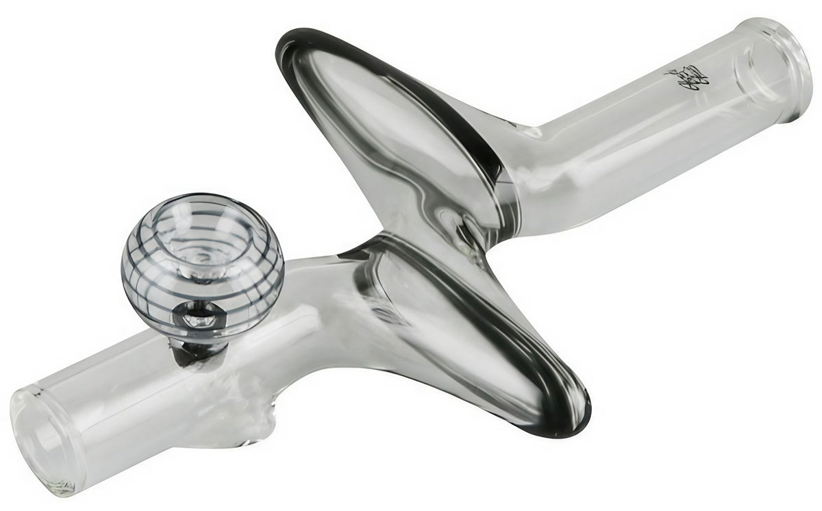 Glowfly Glass Double Warp Water Pipe – DankGeek