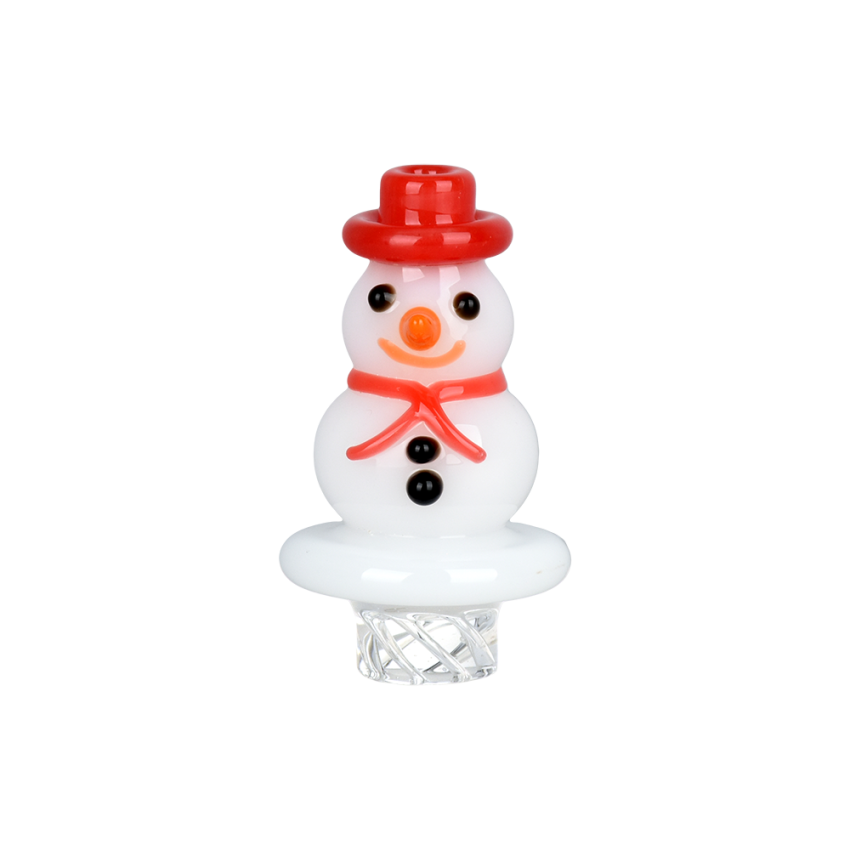 Happy Snowman Vortex Carb Cap | 33mm | Dab Rig Parts & Accessories