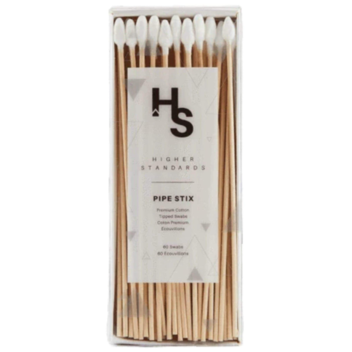 Higher Standards Pipe Stix Cotton Swabs Box of 60