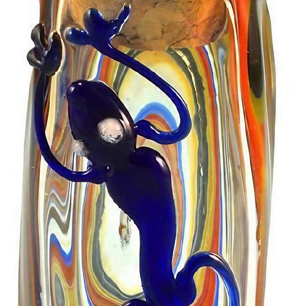 Lizard Swirl Hand Blown Pyrex Jar With Cork – DankGeek