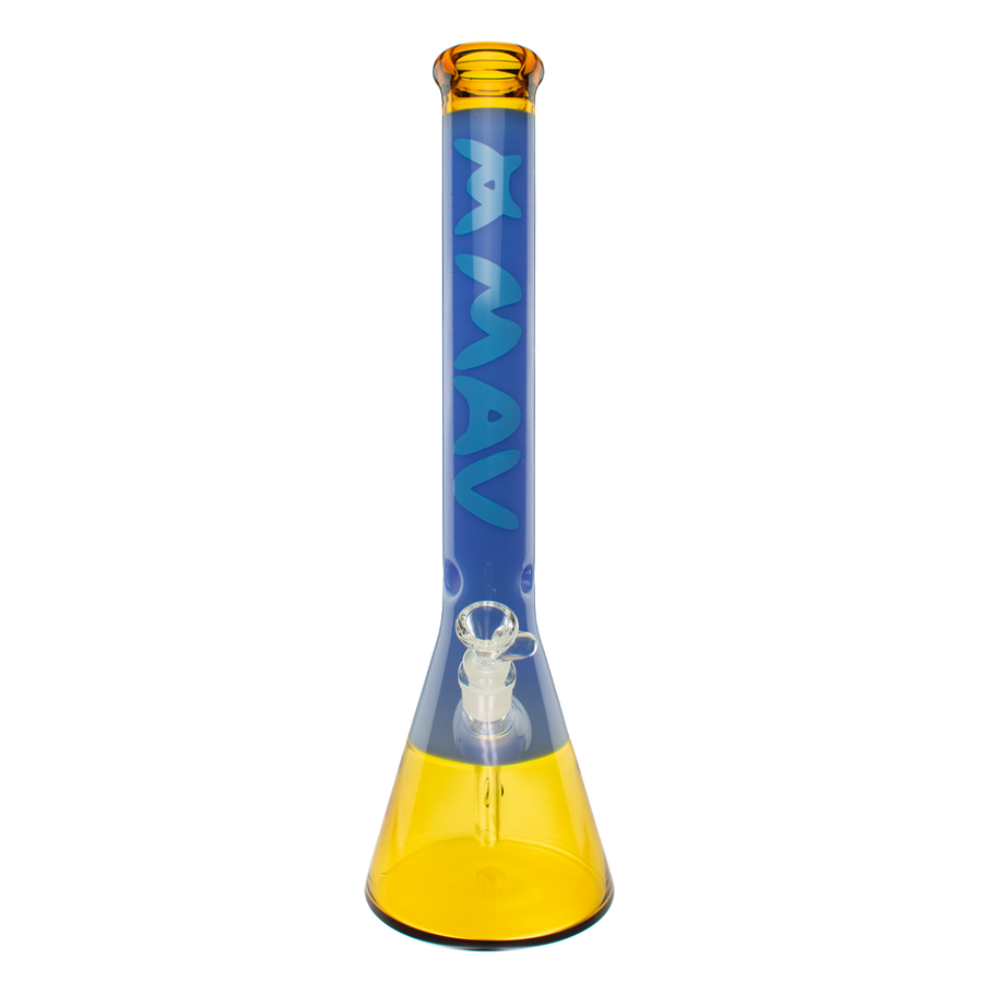 MAV Glass 18" Color Float Beaker Bong – DankGeek