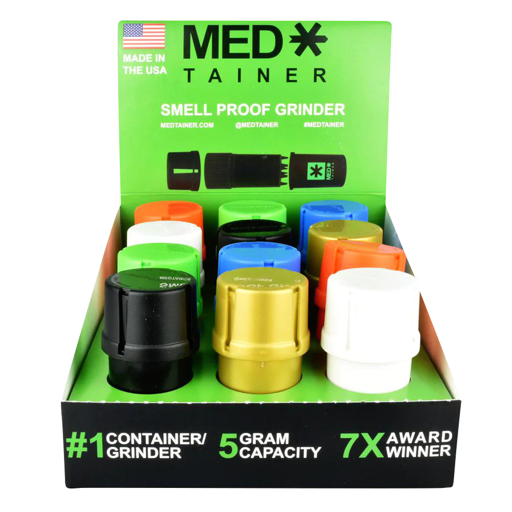 Medtainer Storage Container | Assorted Colors | 12ct Display