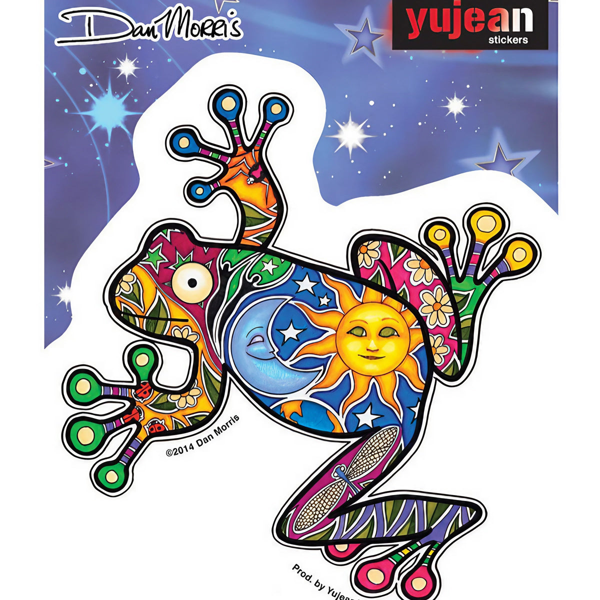 Night Day Frog by Dan Morris Sticker – DankGeek