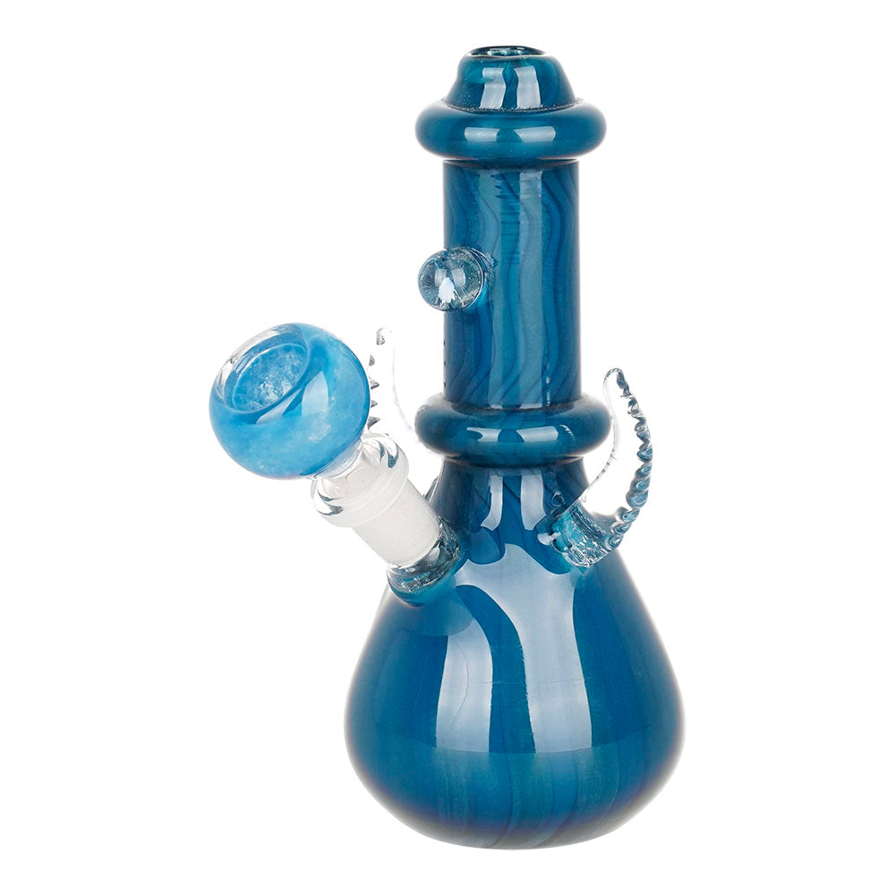 Proposed Title: Mini Horns Opal Water Pipe | 5" | 10mm F | Unique Desi