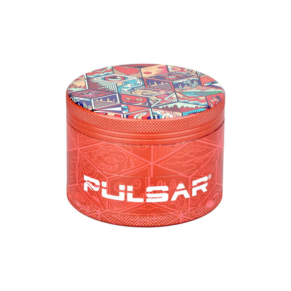 Pulsar Design Series Grinder with Side Art - Symbolic Tiles / 4pc / 2 ...