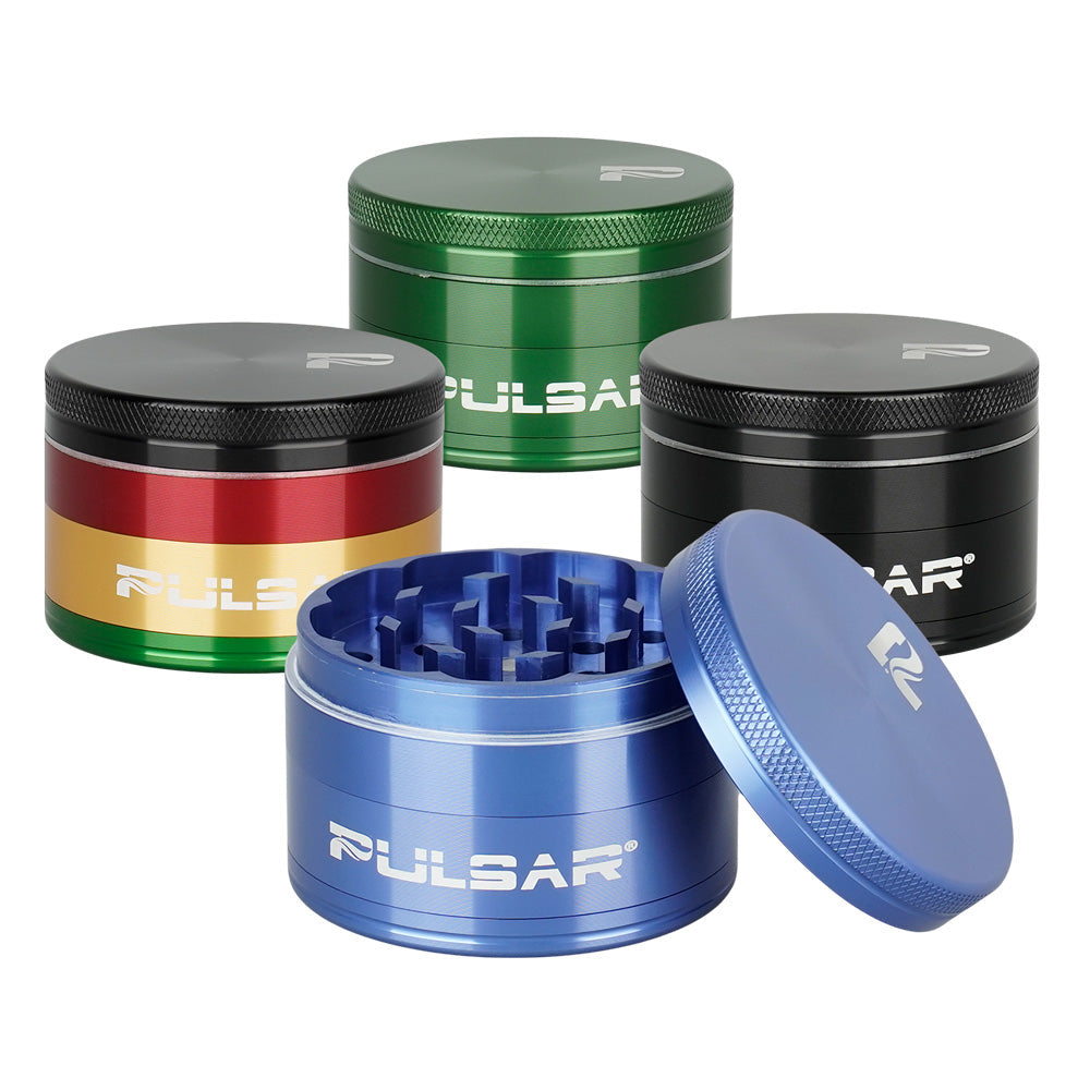 Pulsar Solid Top Aluminum Grinder | 4pc | 2.25" – DankGeek