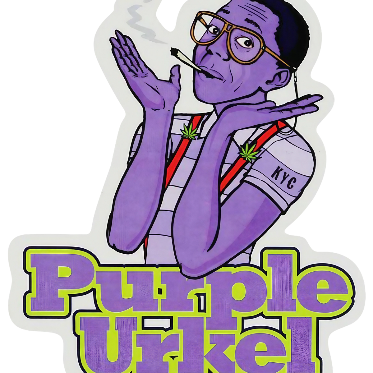 Purple Urkel Sticker | Home Goods
