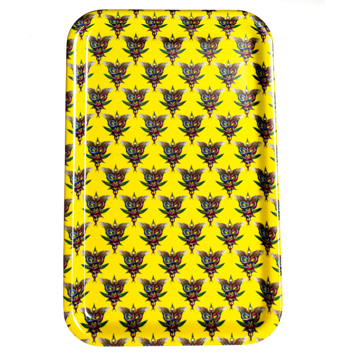 Rollin Budz Caduceus Rolling Tray – DankGeek