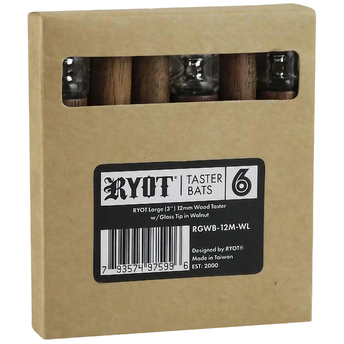 RYOT Wood Taster with Glass Tip - 6 Pack – DankGeek