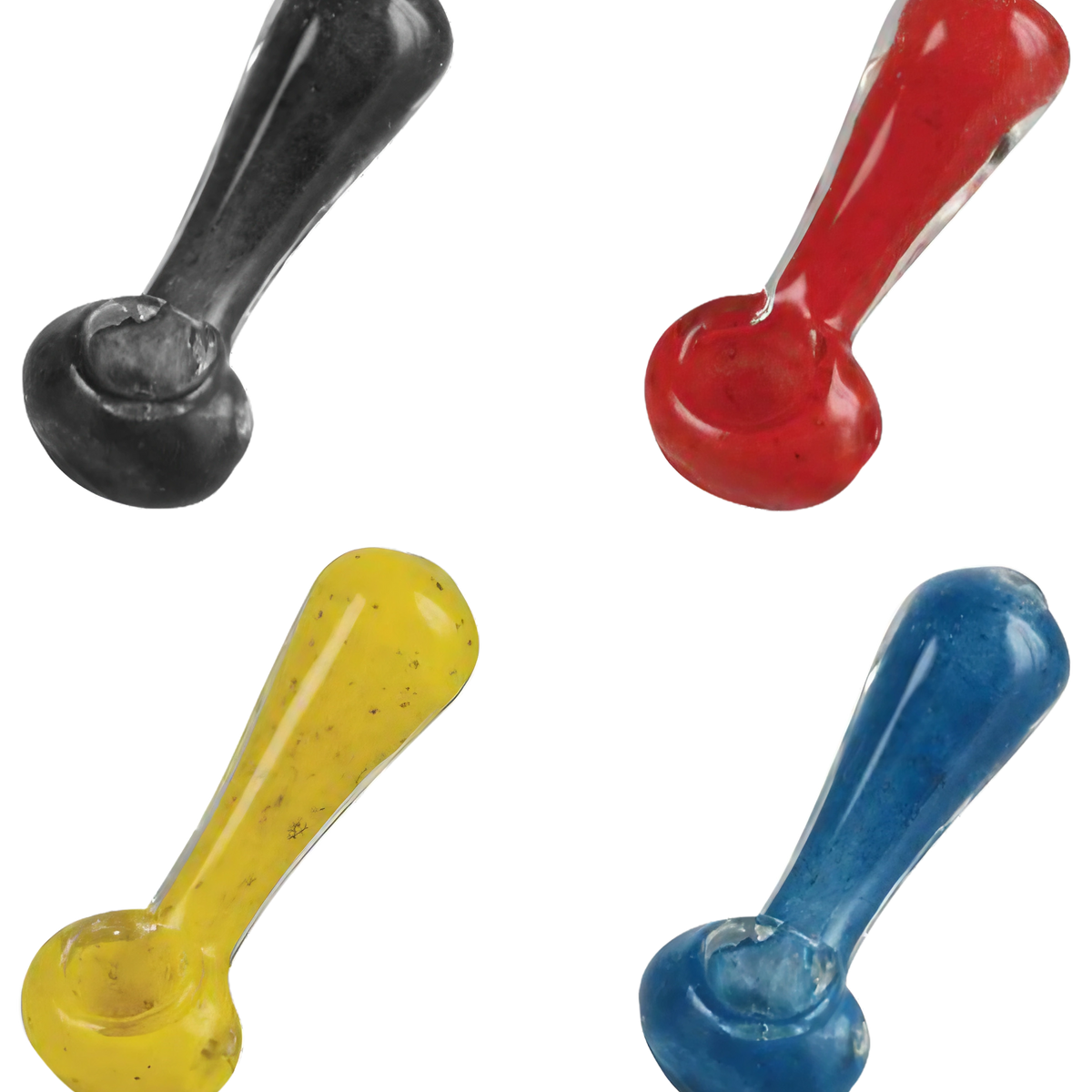 Simple 3.75" Frit Glass Hand Pipe – DankGeek